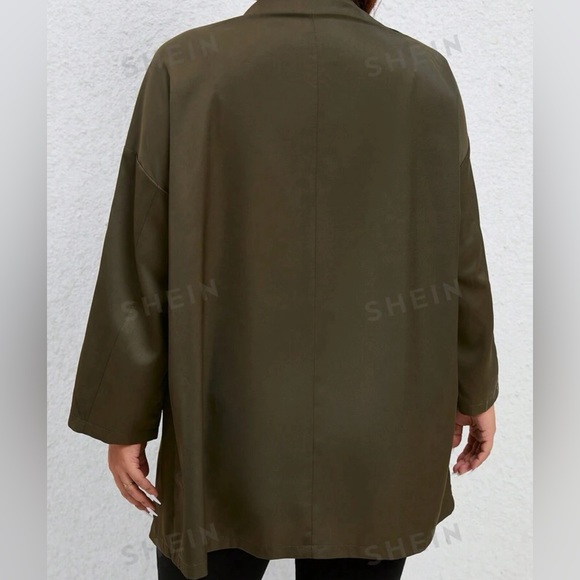 SHEIN | Jackets & Coats | Nwot Shein Army Green Coat | Poshmark